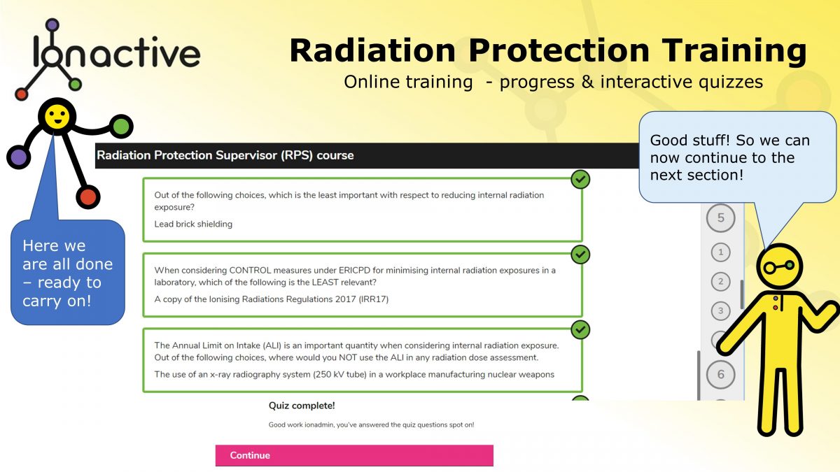 Ionactive | Online radiation protection training - using quizzes