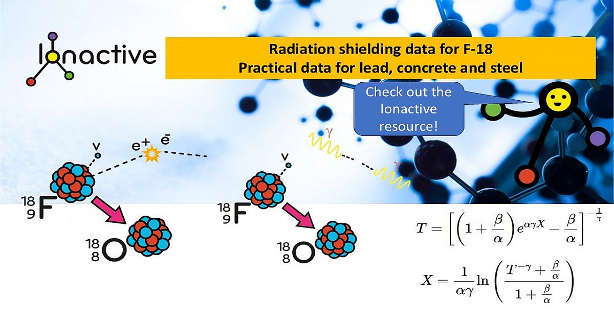 Ionactive | Radiation shielding data for use with F-18