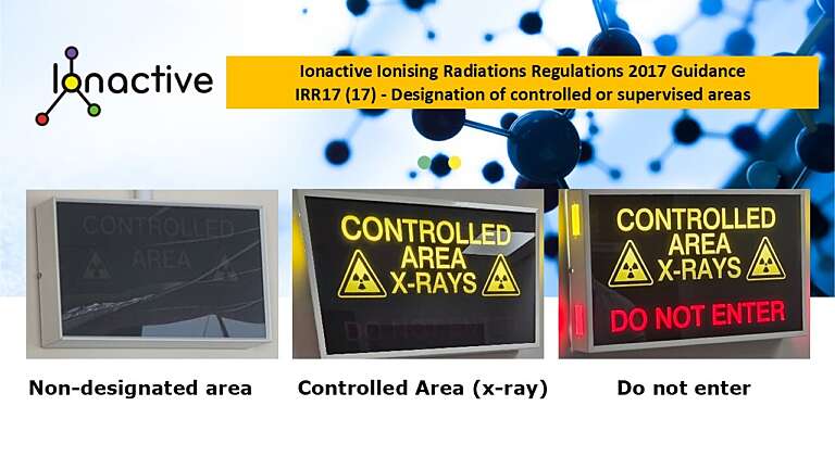 Ionactive | IRR17 (17) - Designation of controlled or supervised areas