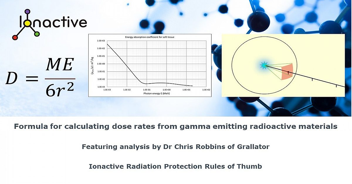 Ionactive | Formula - calculating dose rate from gamma emitters